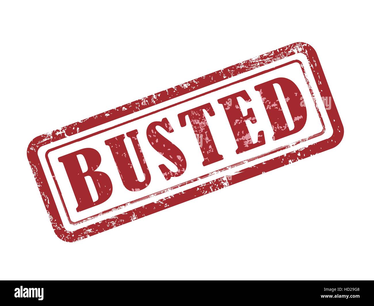 stamp busted in red over white background Stock Vector Image & Art - Alamy