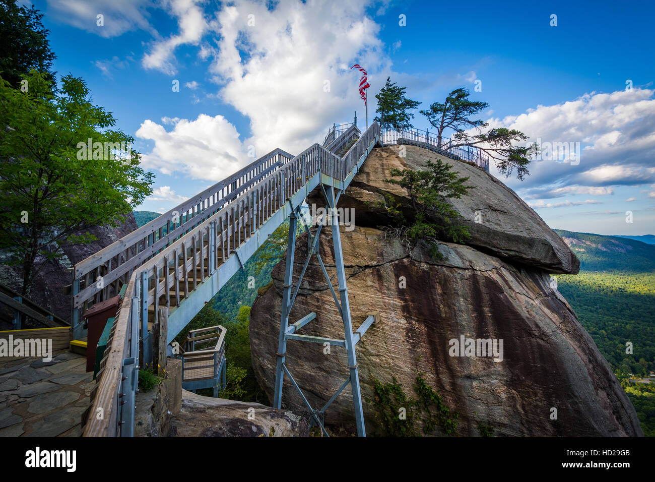 Chimney Rock, at Chimney Rock State Park, North Carolina Stock Photo ...