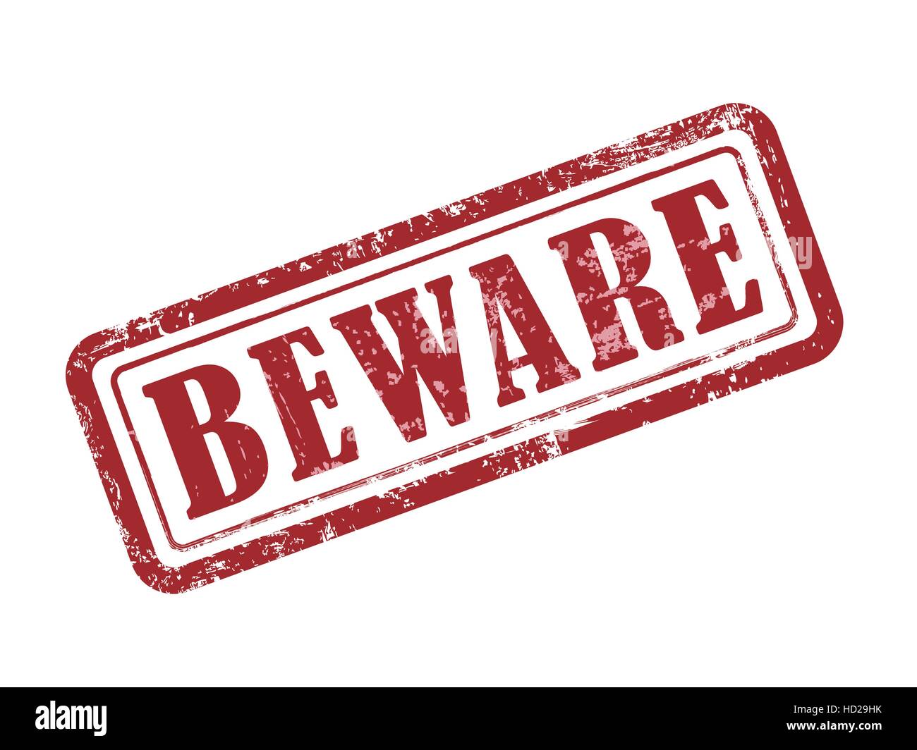 stamp beware in red over white background Stock Vector Image & Art - Alamy