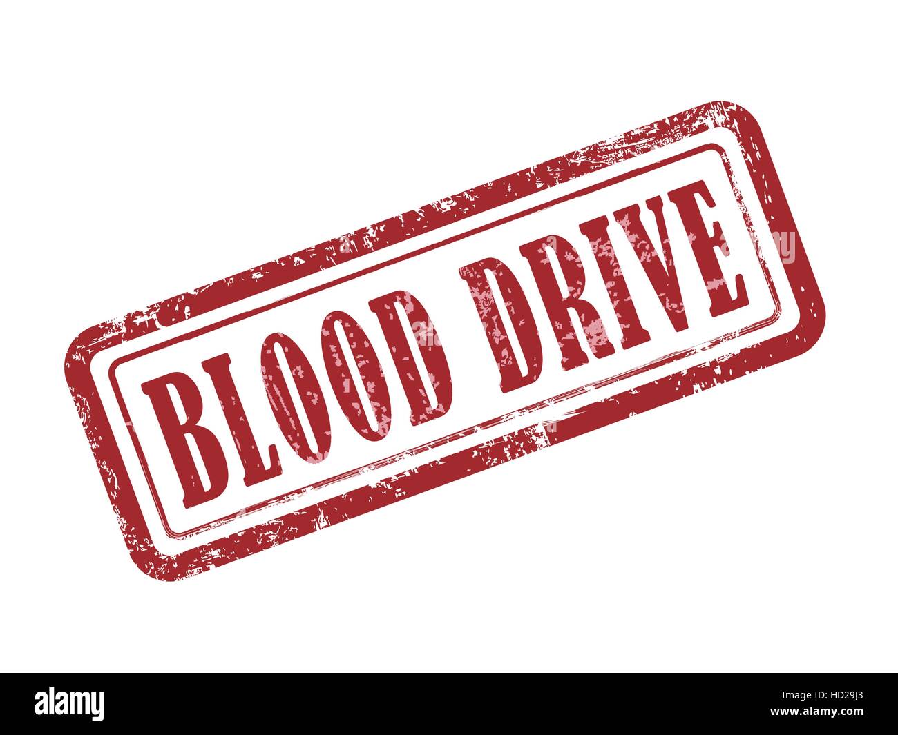 stamp blood drive in red over white background Stock Vector Image & Art ...