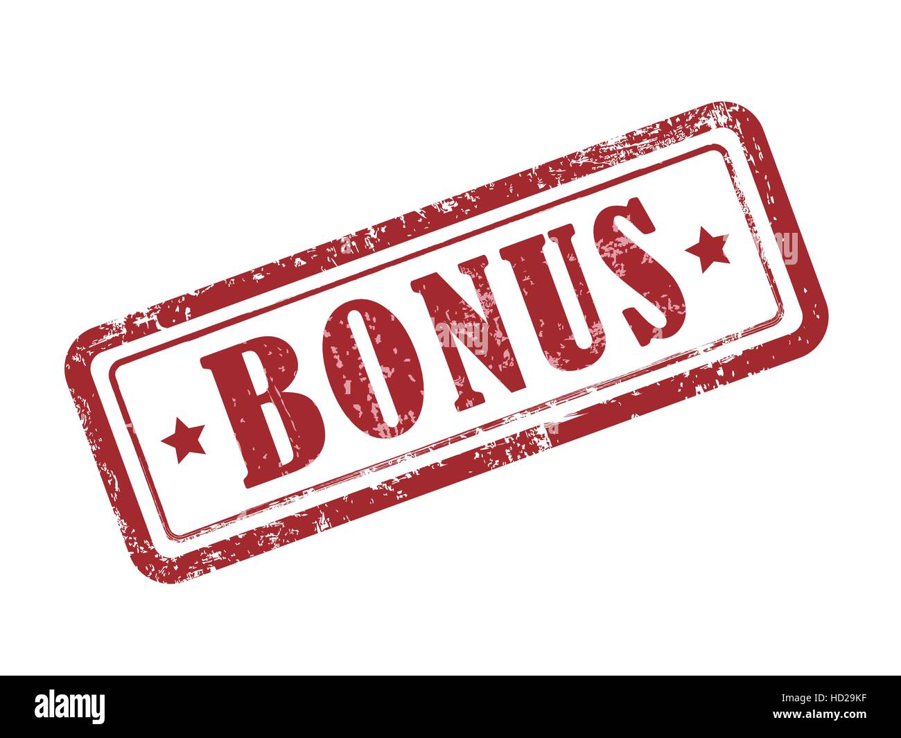 Bonus stamp sign seal Cut Out Stock Images & Pictures - Alamy