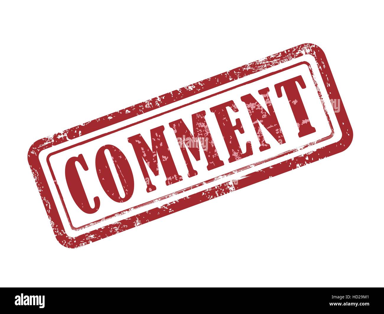 stamp comment in red over white background Stock Vector Image & Art - Alamy