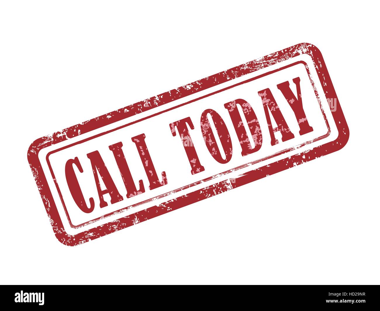 stamp call today in red over white background Stock Vector Image & Art ...