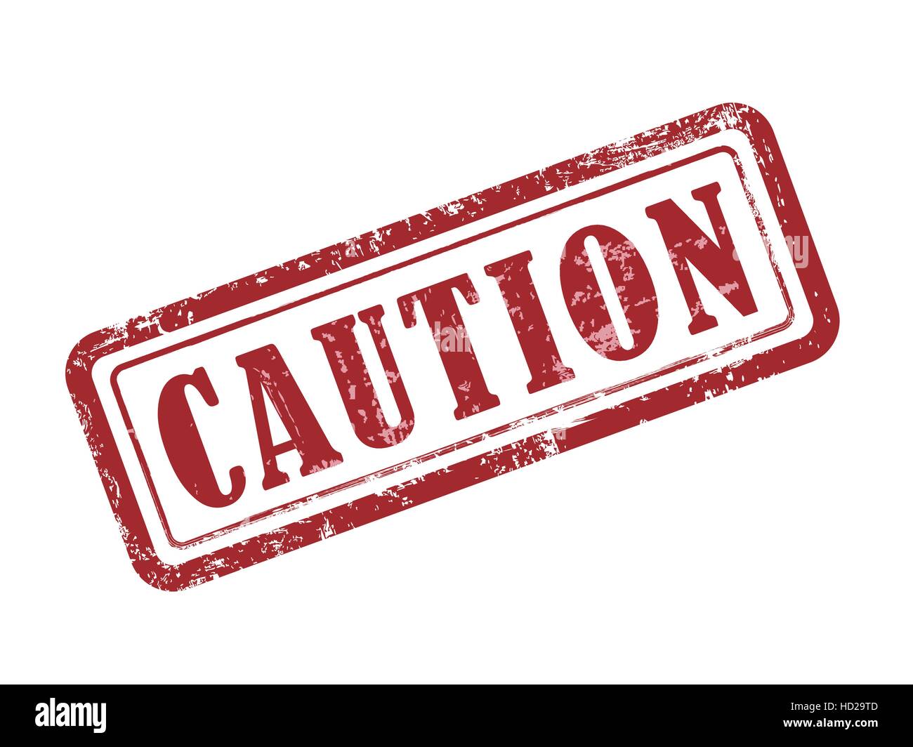 stamp caution in red over white background Stock Vector Image & Art - Alamy