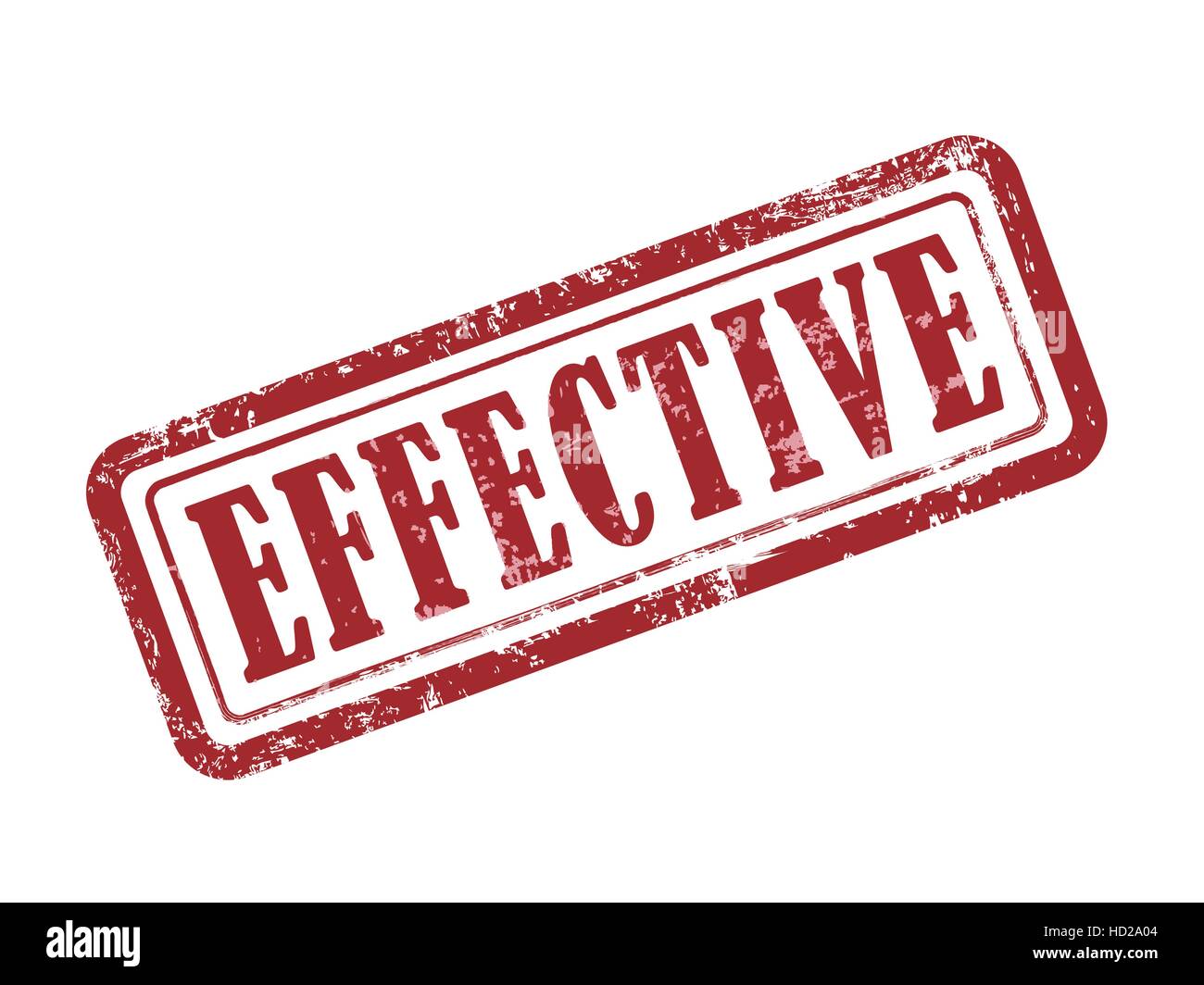 stamp effective in red over white background Stock Vector Image & Art ...