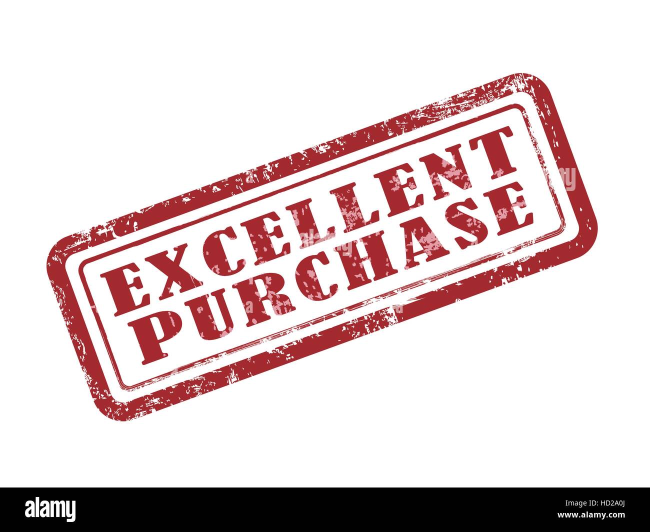stamp excellent purchase in red over white background Stock Vector ...