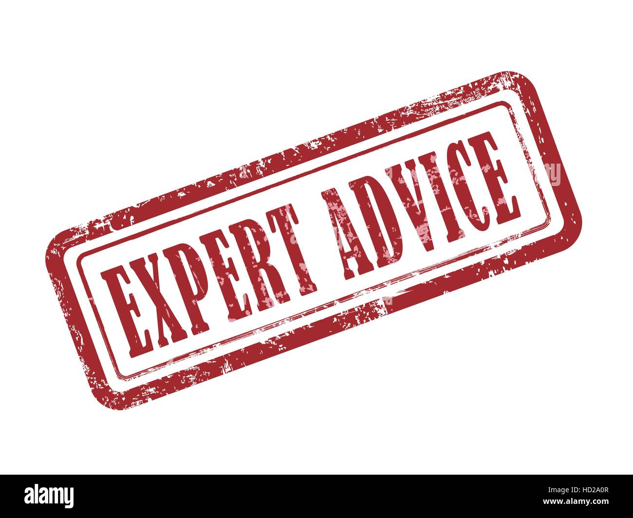 stamp expert advice in red over white background Stock Vector Image ...