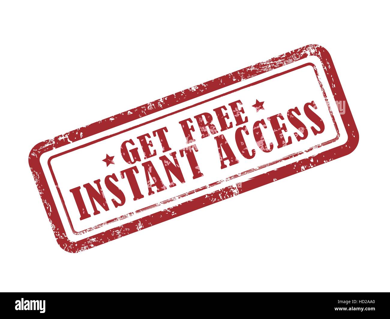 stamp get free instant access in red over white background Stock Vector ...