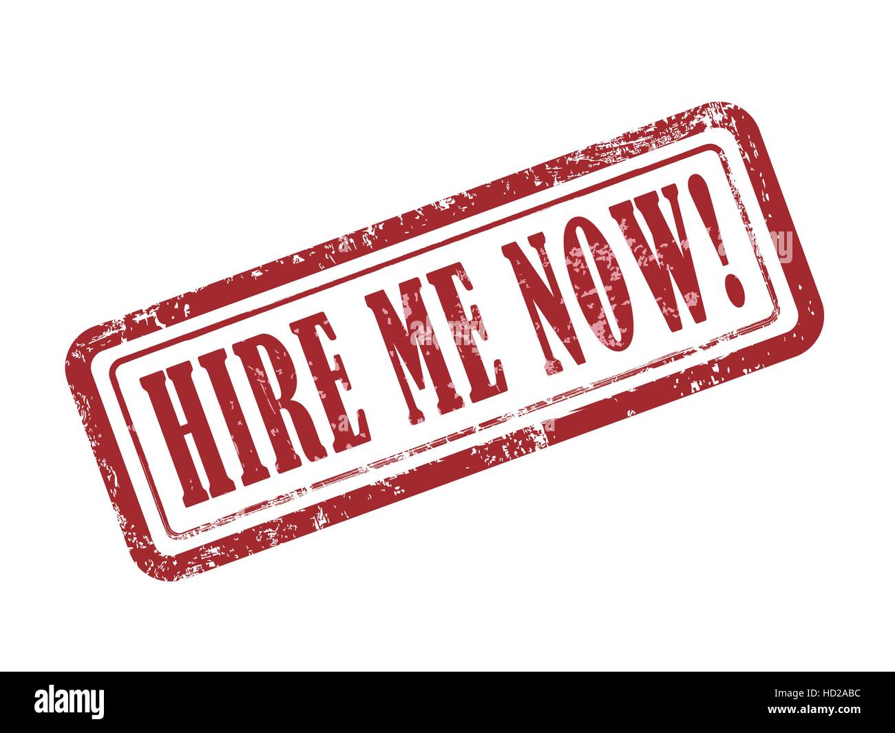 stamp hire me now in red over white background Stock Vector Image & Art ...