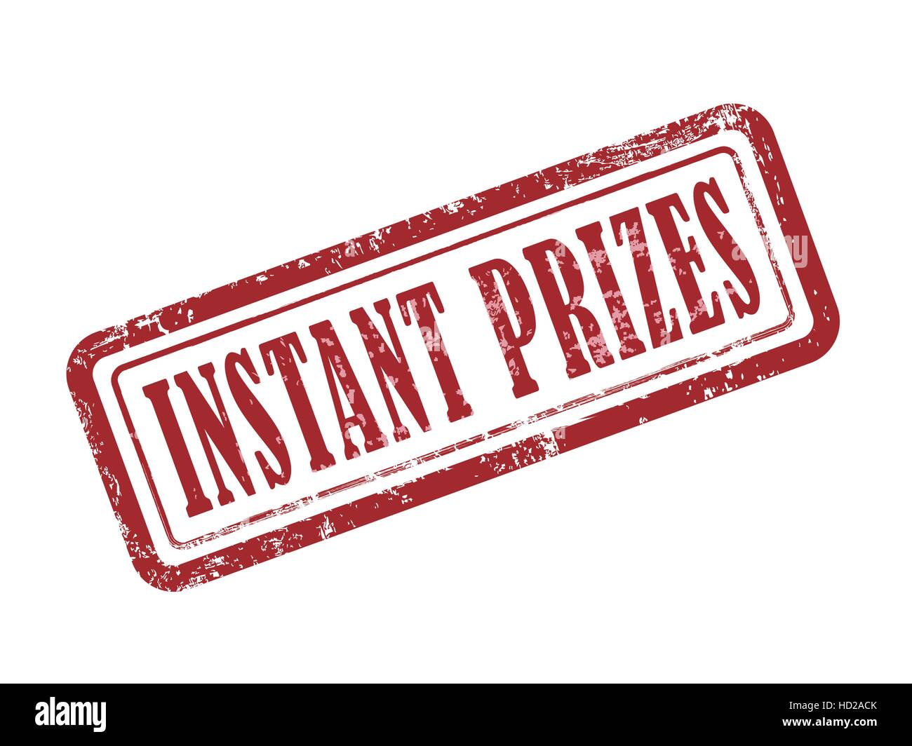 stamp instant prizes in red over white background Stock Vector Image ...