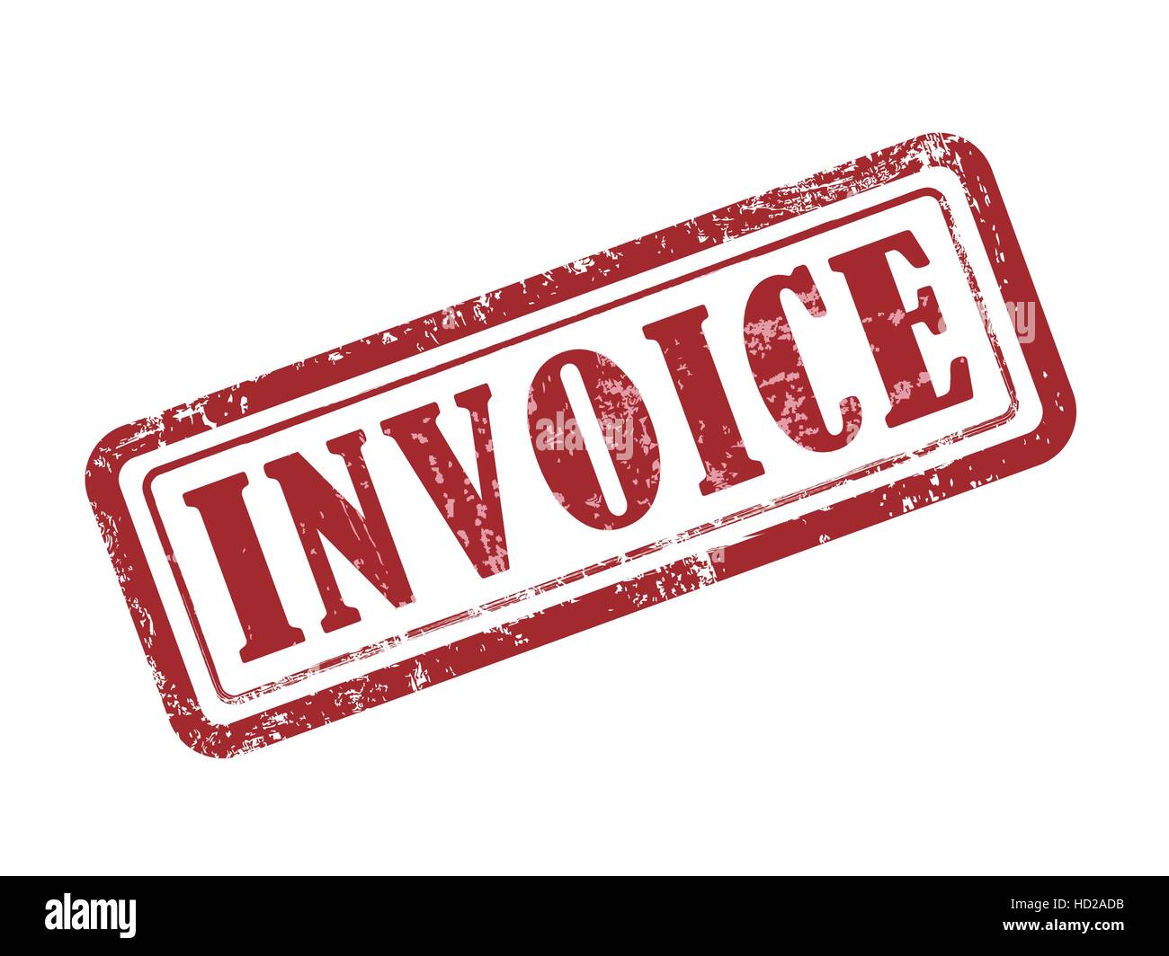 stamp invoice in red over white background Stock Vector Image & Art - Alamy