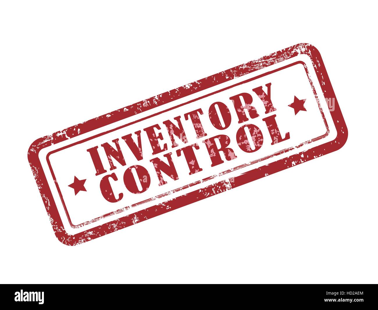 stamp inventory control in red over white background Stock Vector Image ...