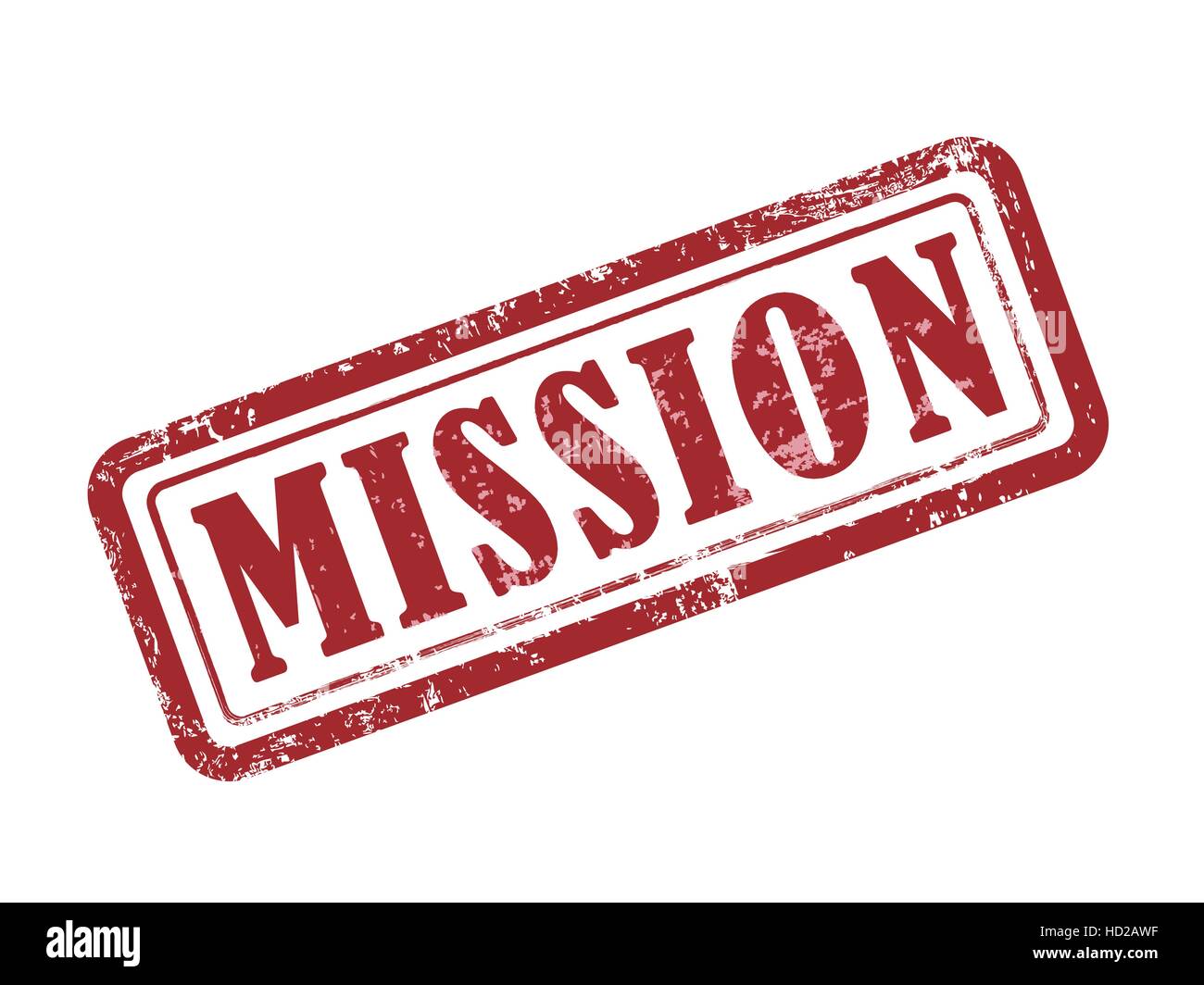 stamp mission in red over white background Stock Vector Image & Art - Alamy