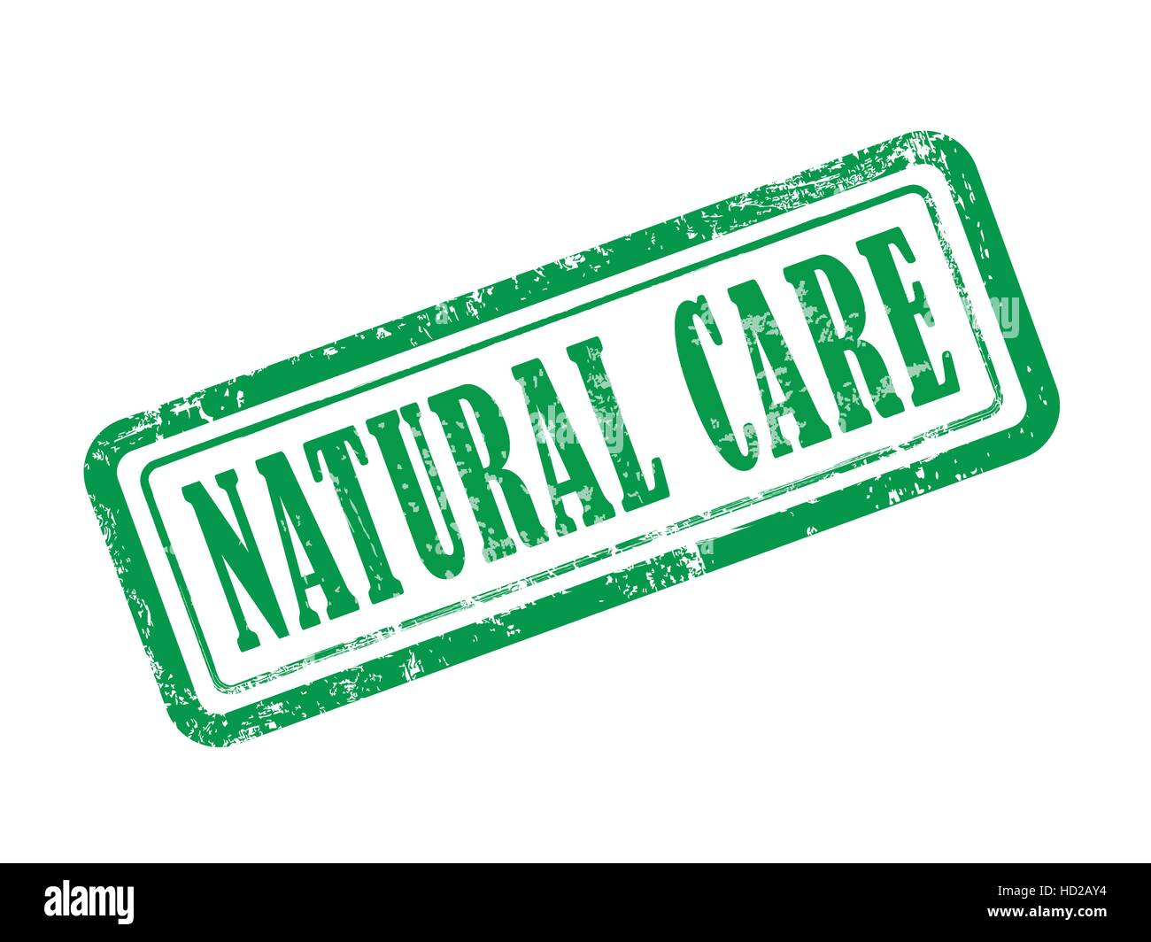 stamp natural care in green over white background Stock Vector Image ...