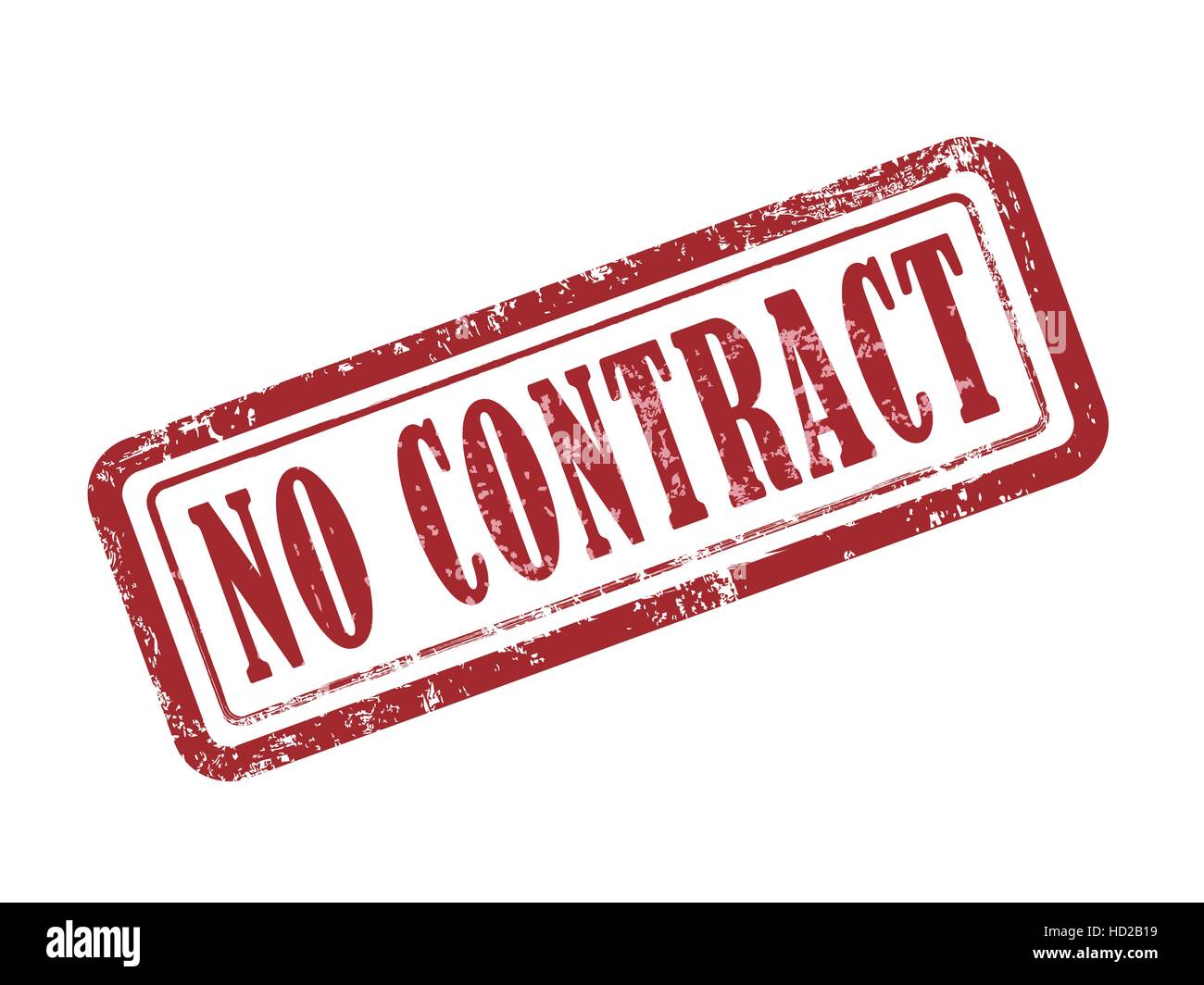 stamp no contract in red over white background Stock Vector Image & Art ...
