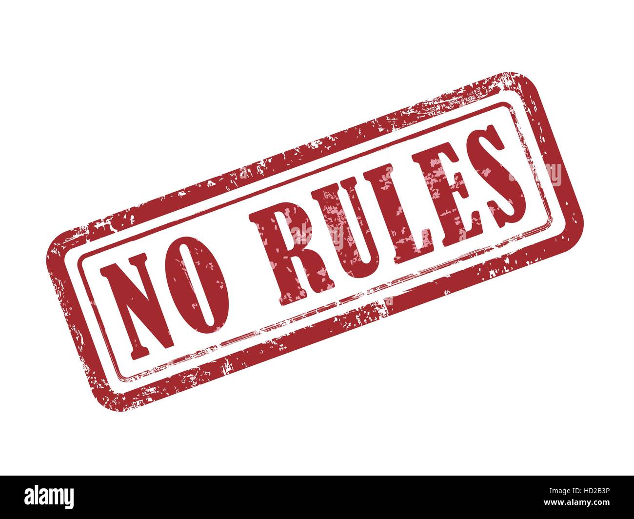 stamp no rules in red over white background Stock Vector Image & Art ...