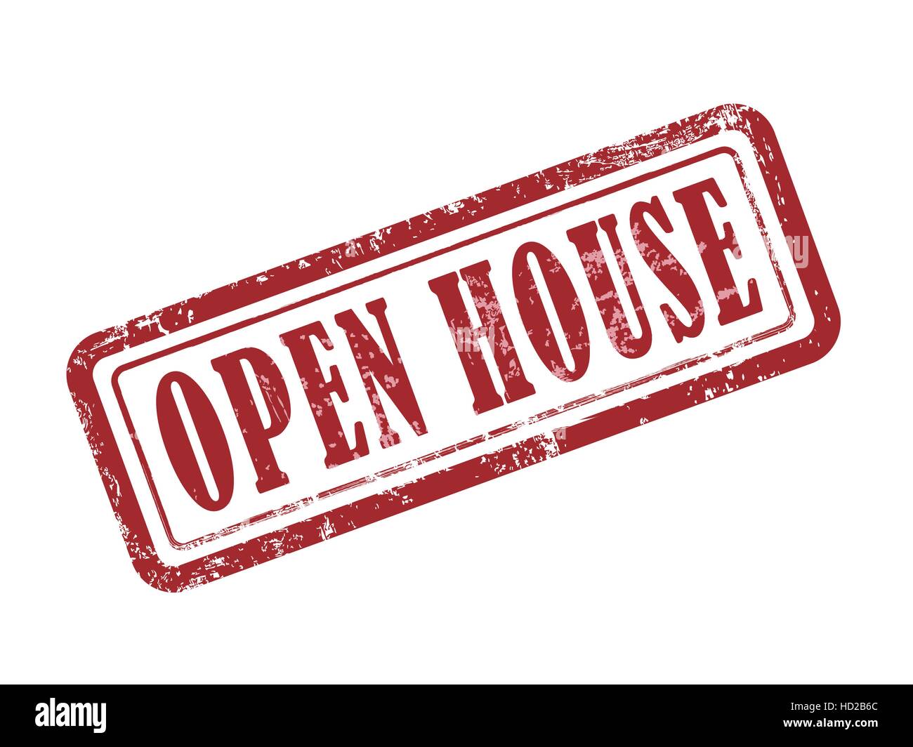 stamp open house in red over white background Stock Vector Image & Art ...