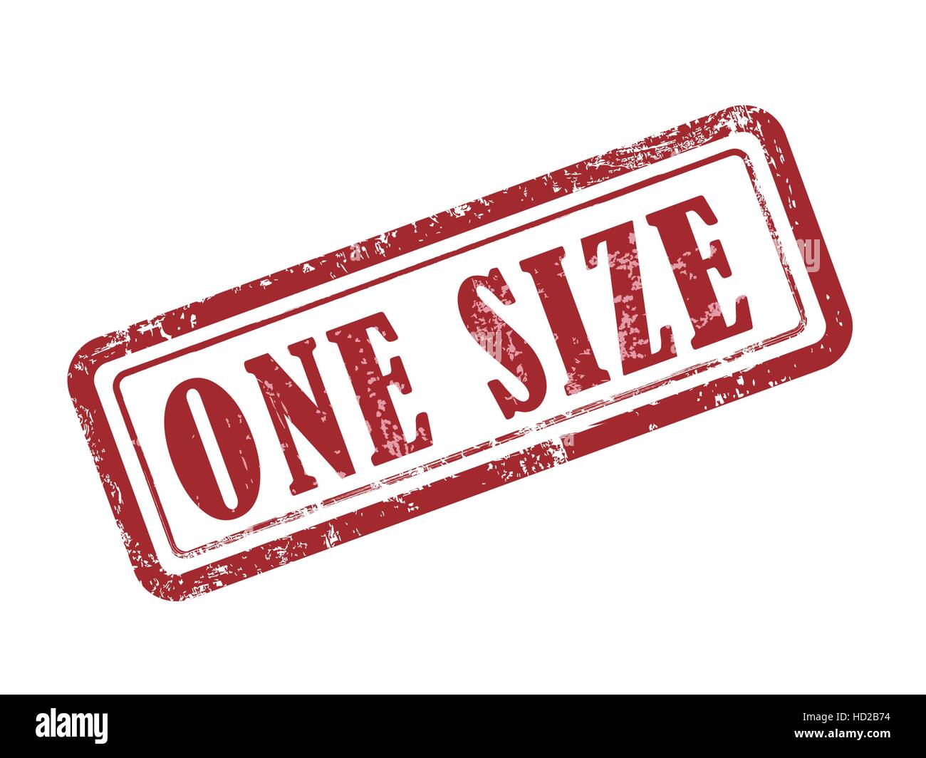 stamp one size in red over white background Stock Vector Image & Art ...