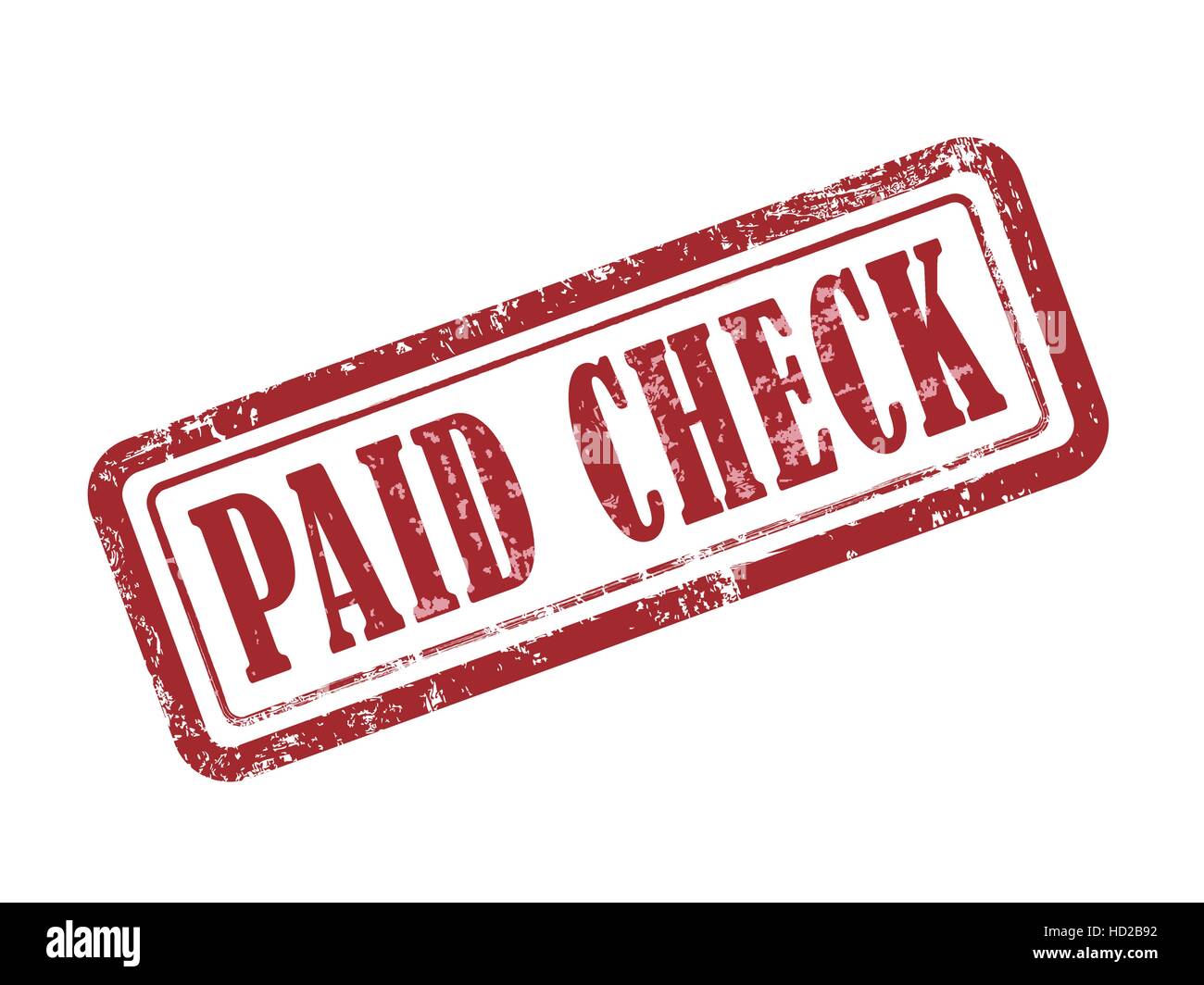 Paid check word Stock Vector Images - Alamy