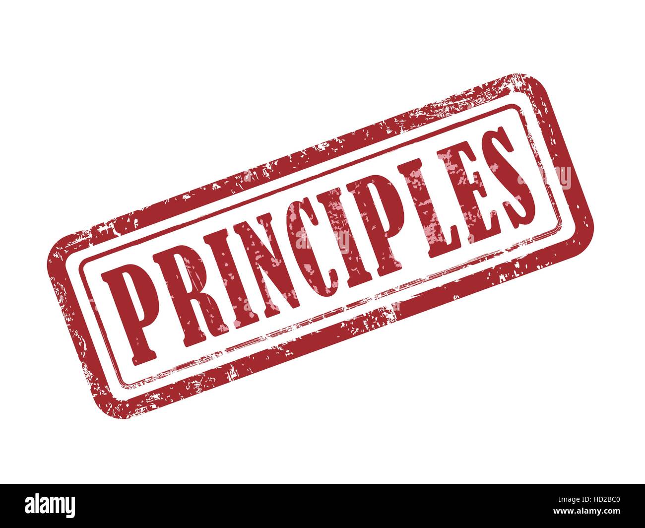 stamp principles in red over white background Stock Vector Image & Art ...