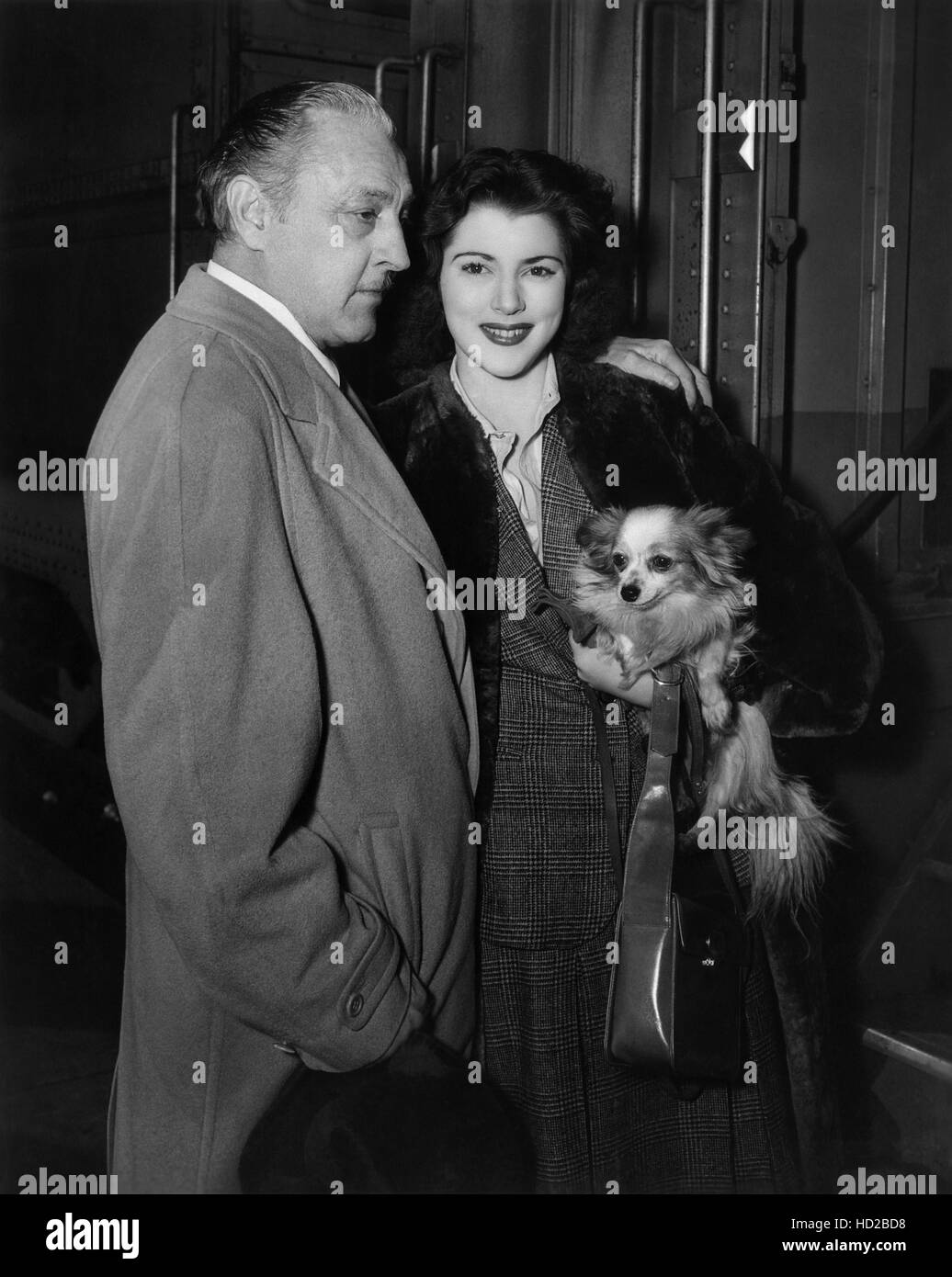 John Barrymore, daughter Diana Barrymore, 1942 Stock Photo - Alamy