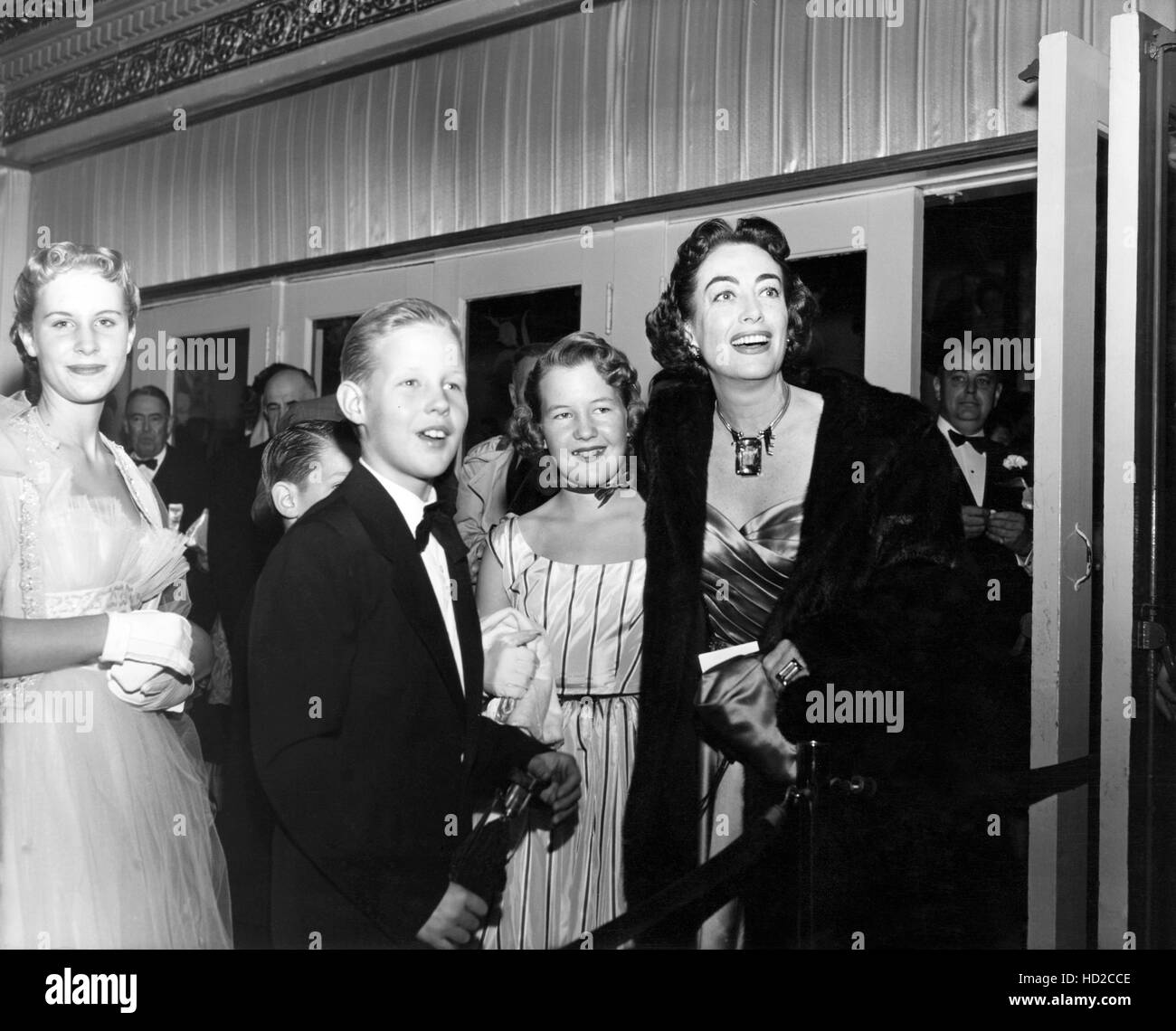 From left: Christina Crawford, Christopher Crawford, Cynthia Shaw, Joan ...