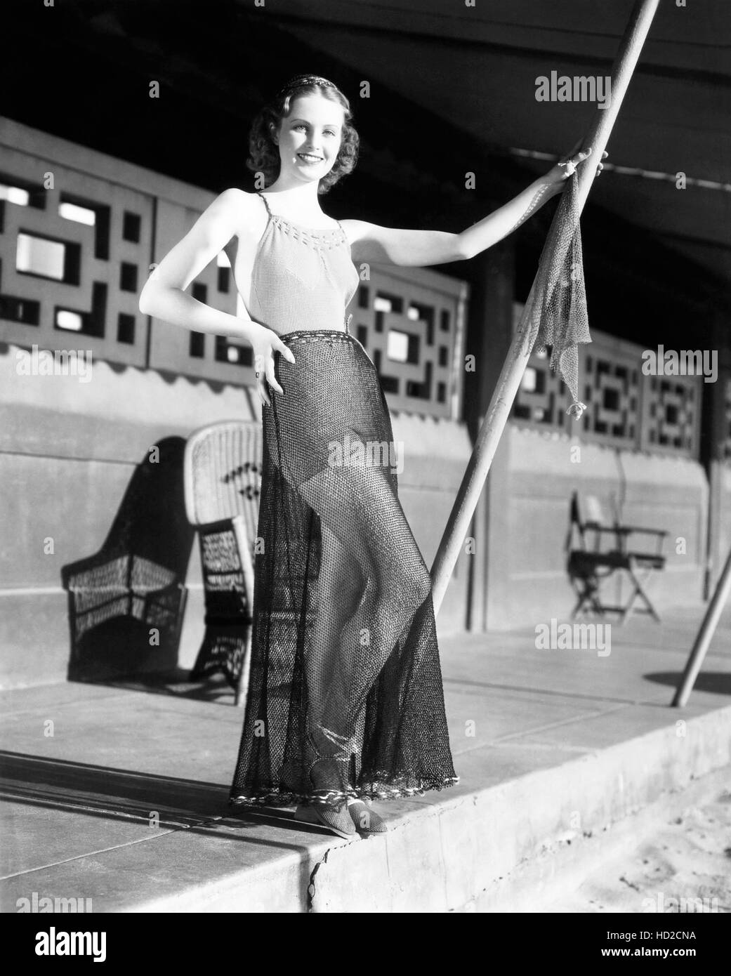 June Lang wears a sheer beach coverup, ca. 1935. ©20th Century-Fox Film ...