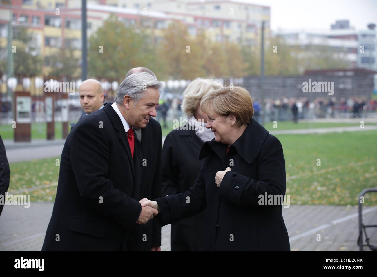Angela Merkel takes part in the 25th anniversary of the fall of the ...