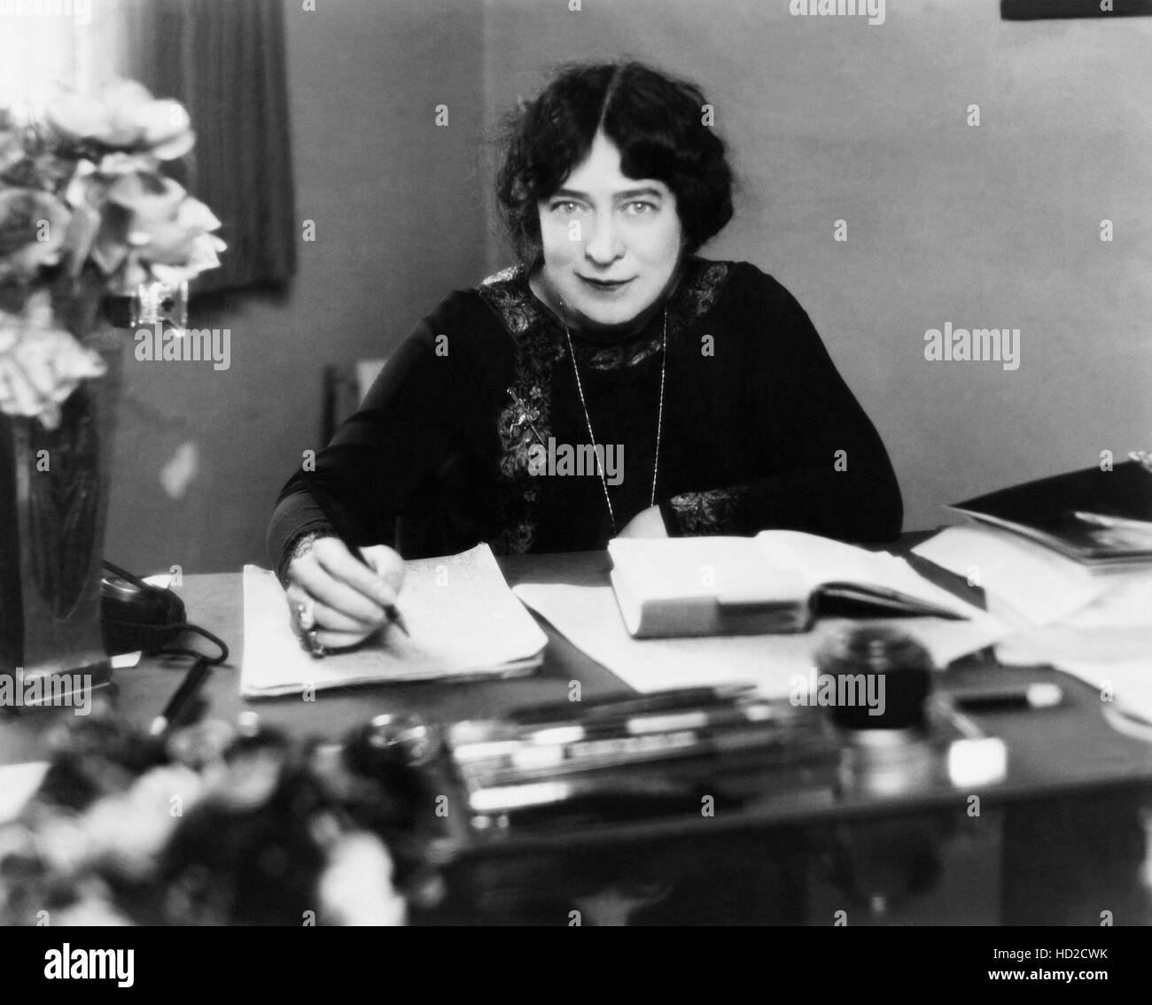 Screenwriter June Mathis, 1926 Stock Photo - Alamy