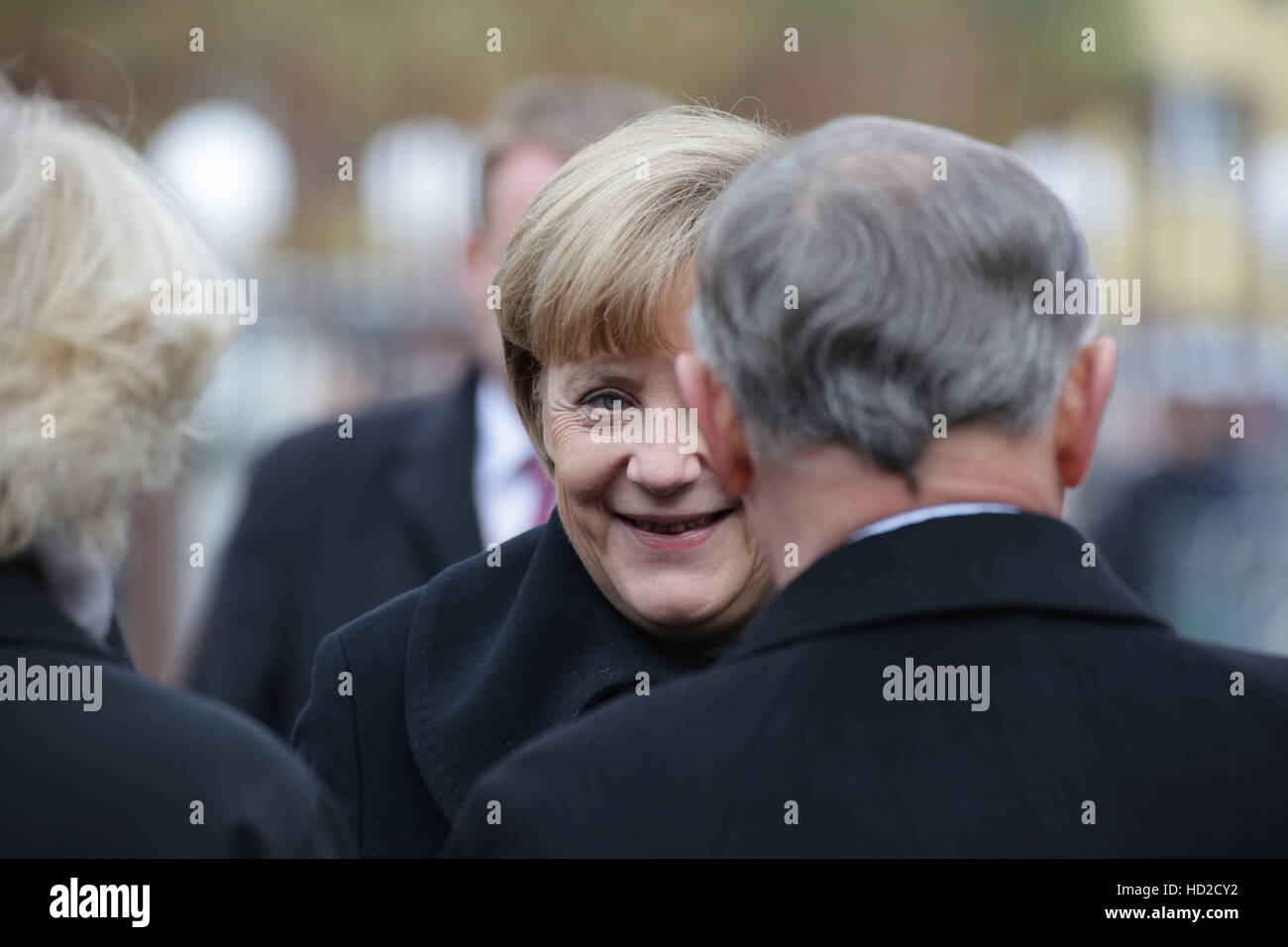 Angela Merkel takes part in the 25th anniversary of the fall of the ...