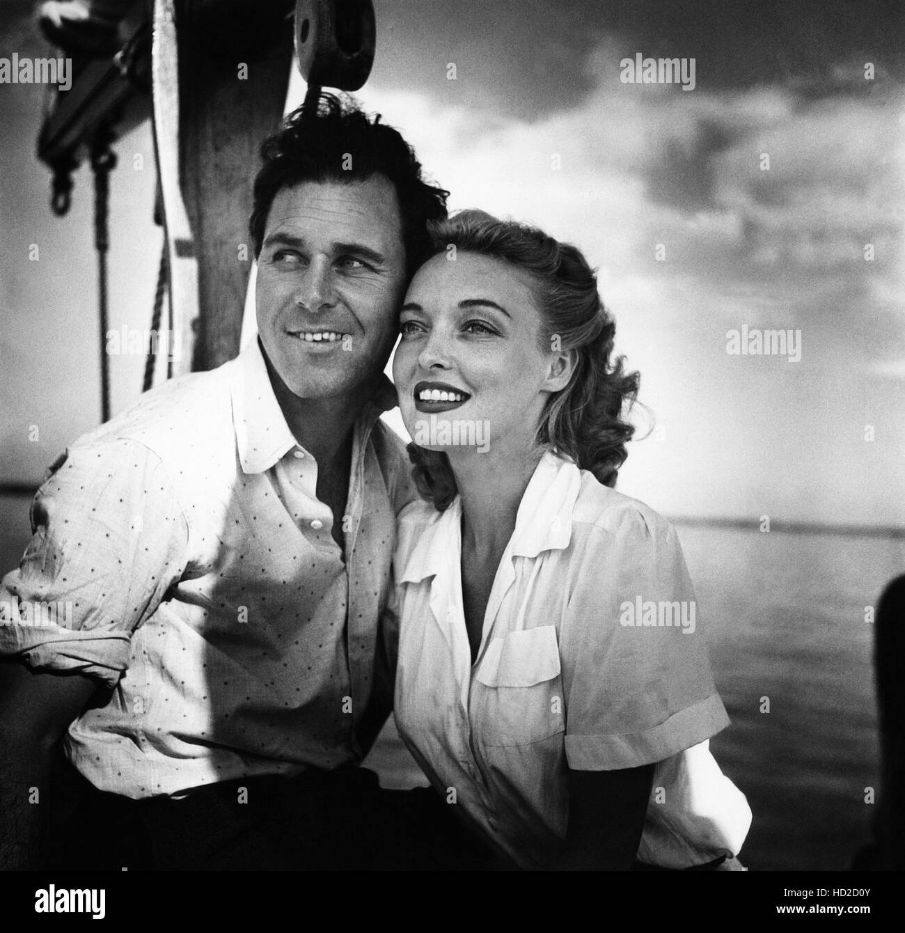 Allan Carlisle (left), and his wife, Karin Booth, 1948 Stock Photo - Alamy