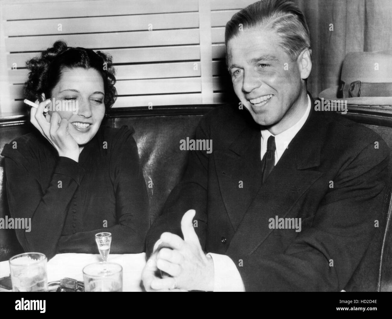 Kay Francis, fiance Eric Raven Barnekow, 1938 Stock Photo - Alamy