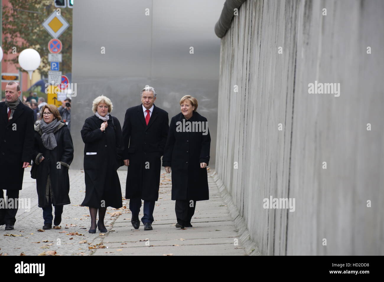 Angela Merkel takes part in the 25th anniversary of the fall of the ...