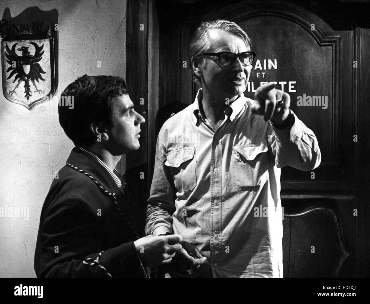 Ken Annakin on the set of THOSE DARING YOUNG MEN IN THEIR JAUNTY ...