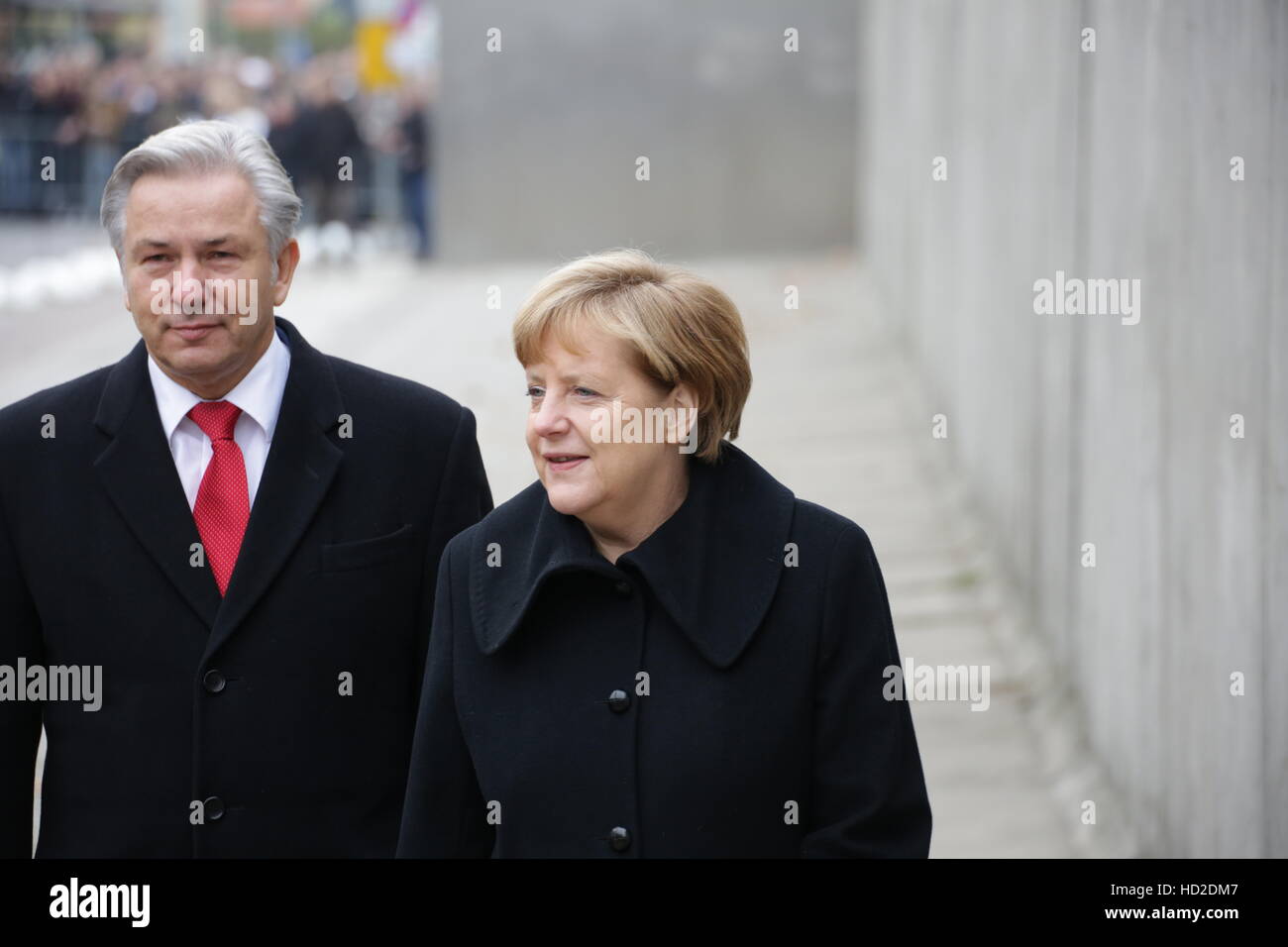 Angela Merkel takes part in the 25th anniversary of the fall of the ...