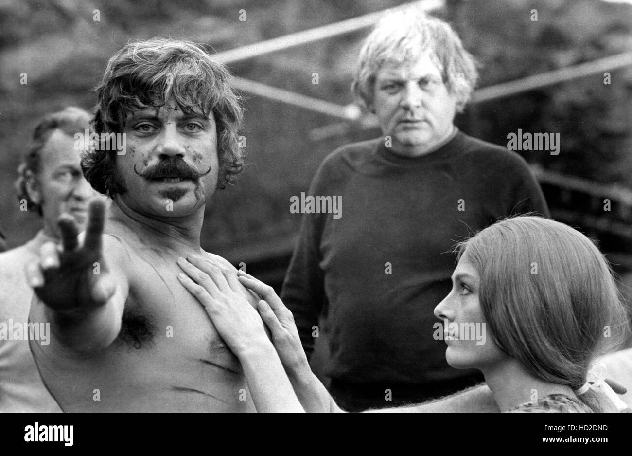 THE DEVILS, Oliver Reed, Ken Russell, Vanessa Redgrave on the set, 1971 ...