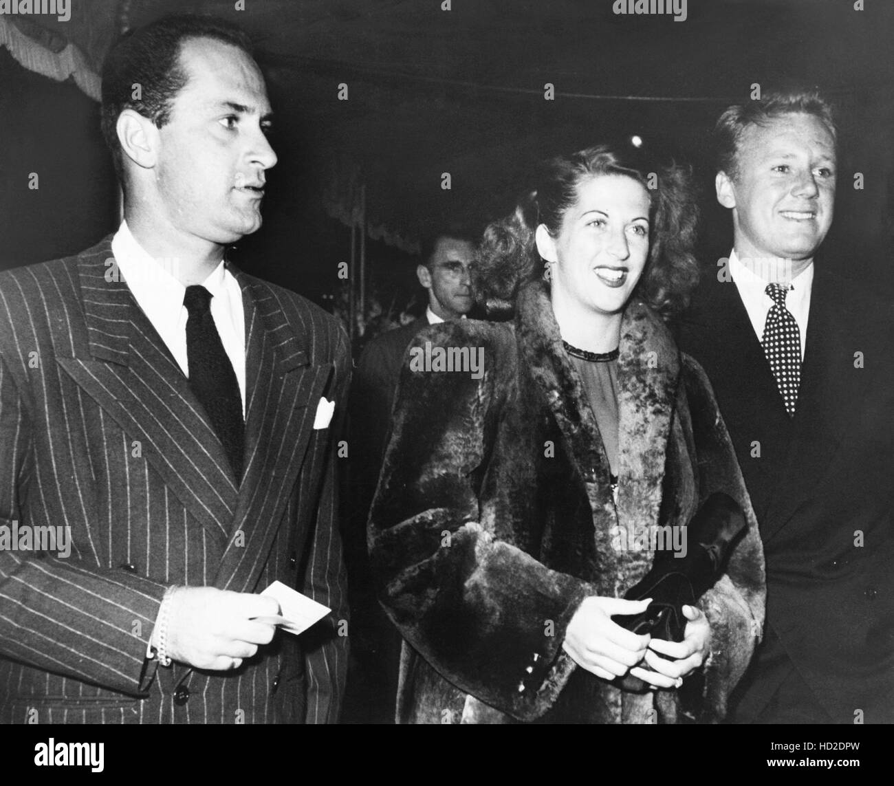 From left: husband and wife Keenan Wynn and Eve Abbott Wynn with friend ...
