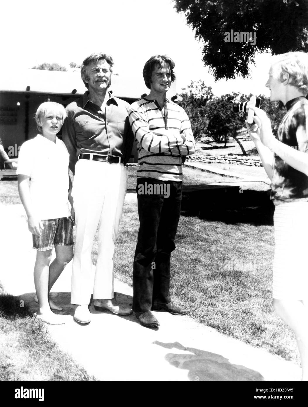 From left, Eric Douglas, Kirk Douglas, Michael Douglas, Peter Douglas ...