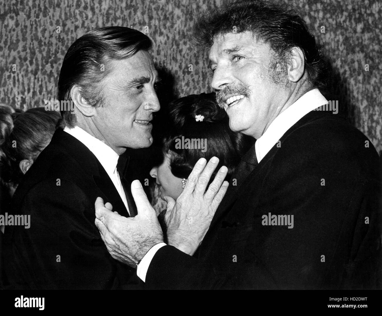 Kirk Douglas And Burt Lancaster At The Benefit Premiere Of The