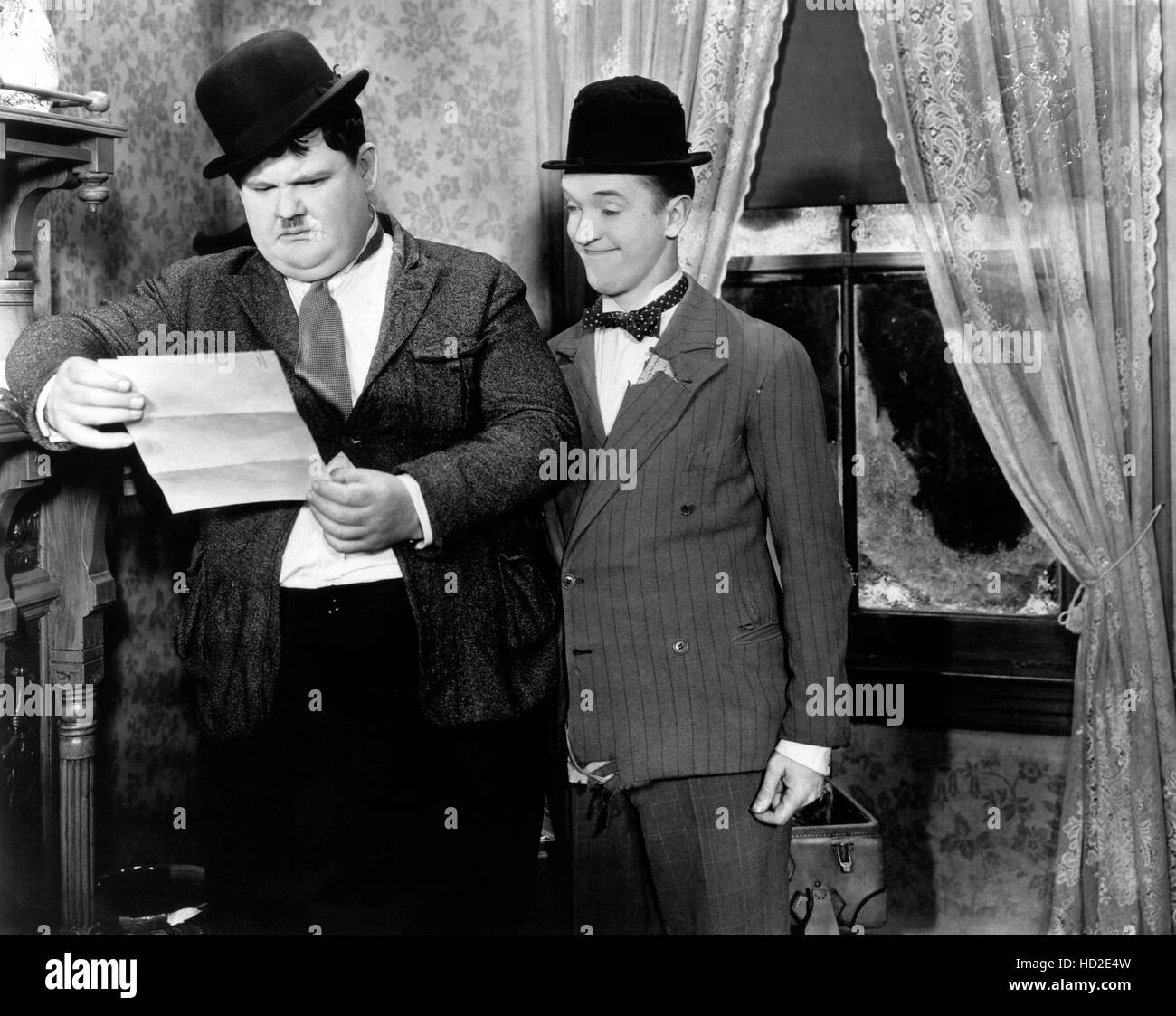 Oliver Hardy and Stan Laurel, ca. 1930s Stock Photo - Alamy