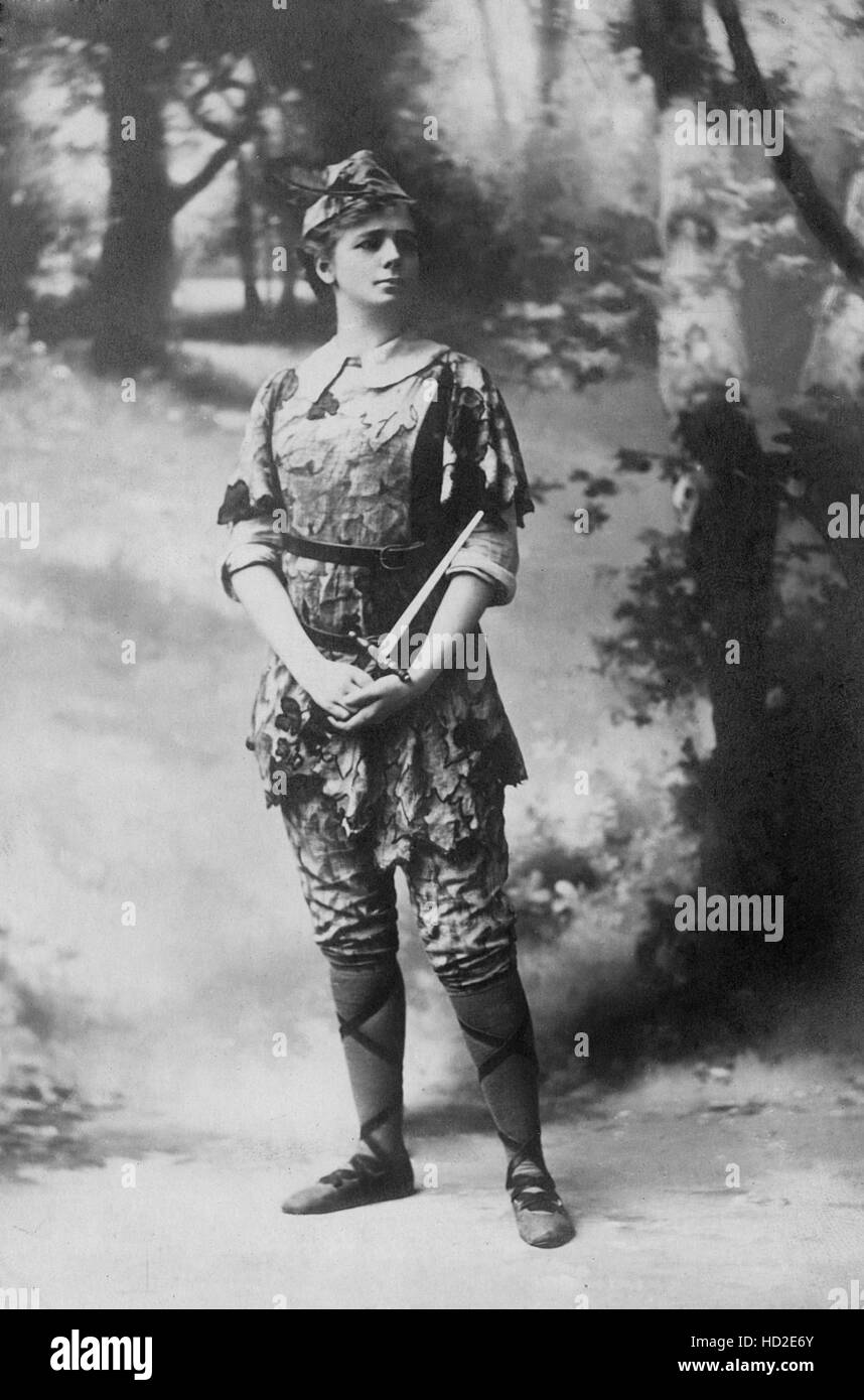 Maude Adams as 'Peter Pan,' 1905 Stock Photo - Alamy