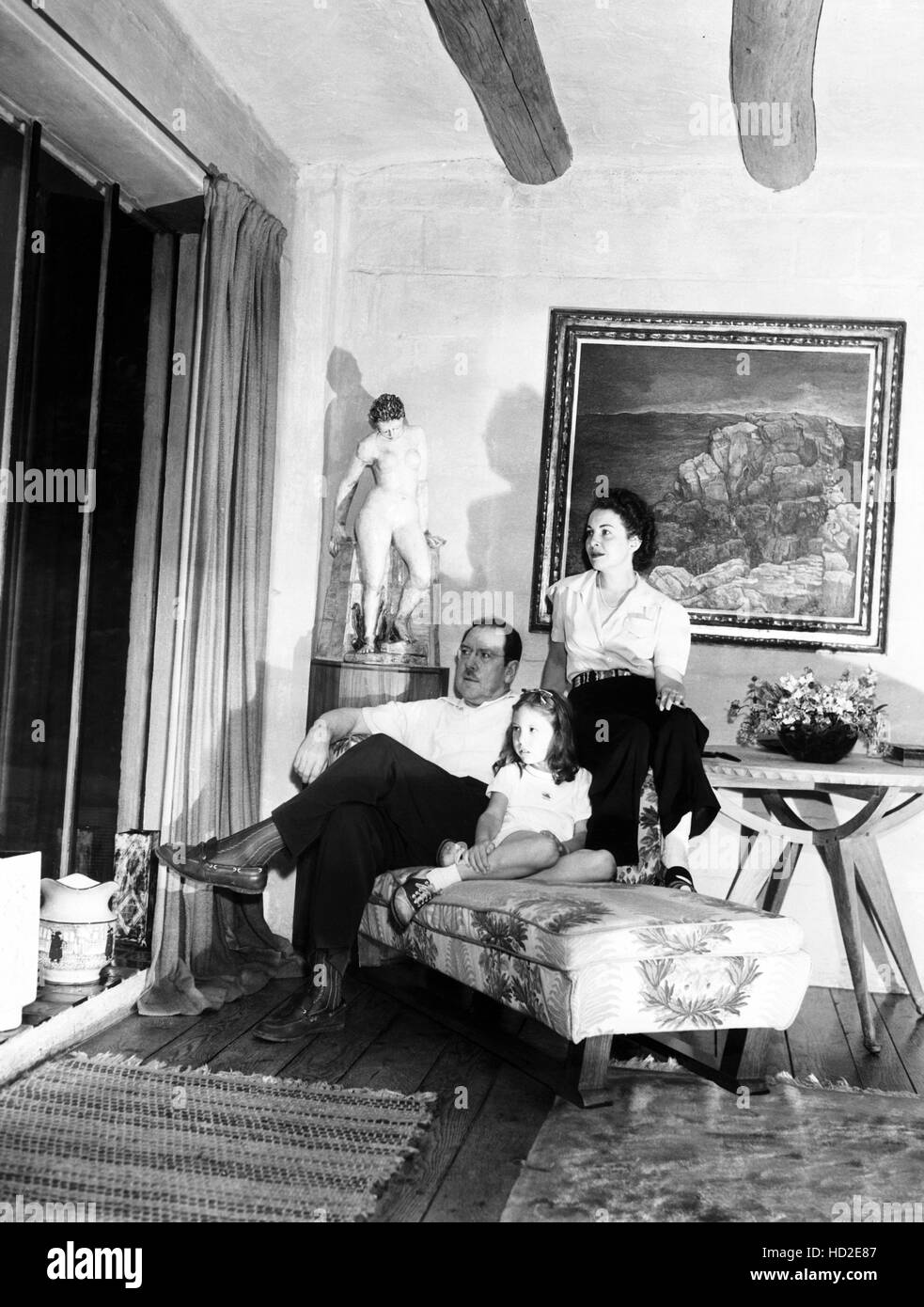 Novelist and playwright Maxwell Anderson, left, with his second wife ...