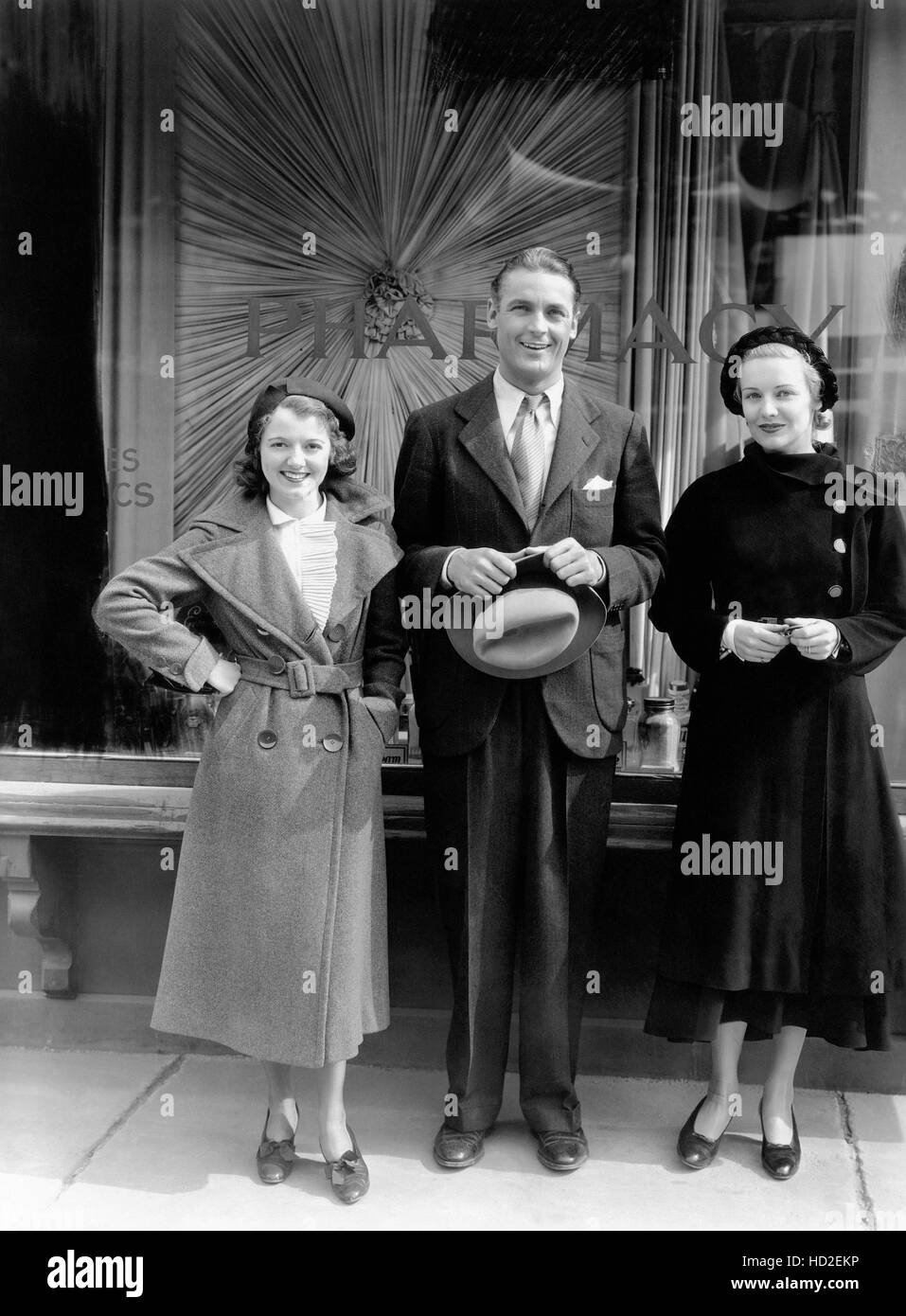 Newly-signed Fox actress Madeleine Carroll, right, is welcomed to the ...