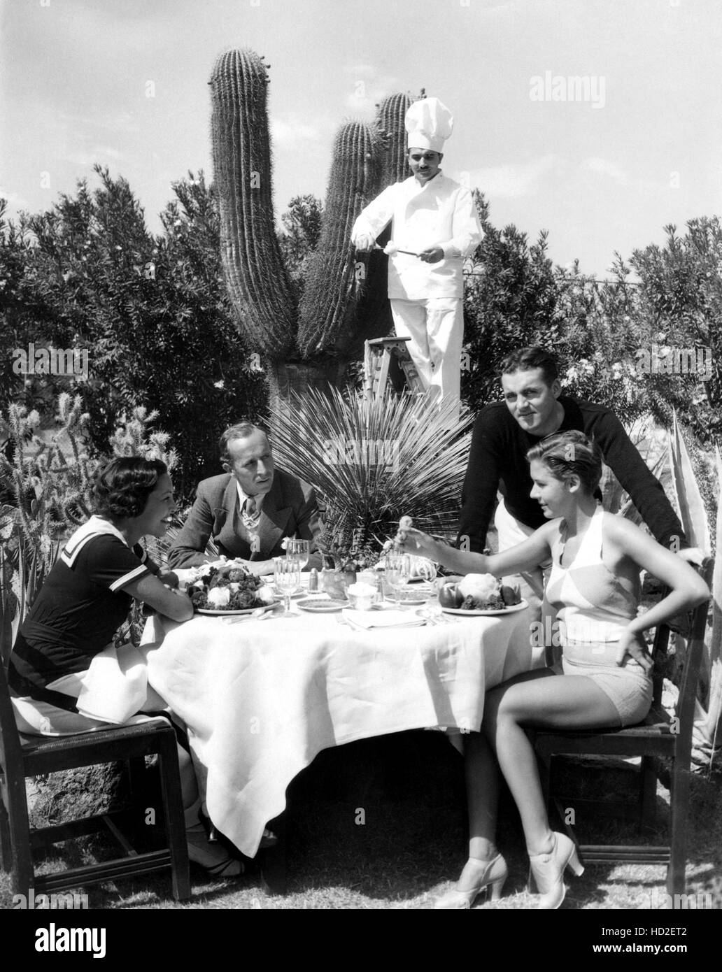 From left: Ethel Kenyon, Charles Butterworth, Arthur Jarrett, Mae ...