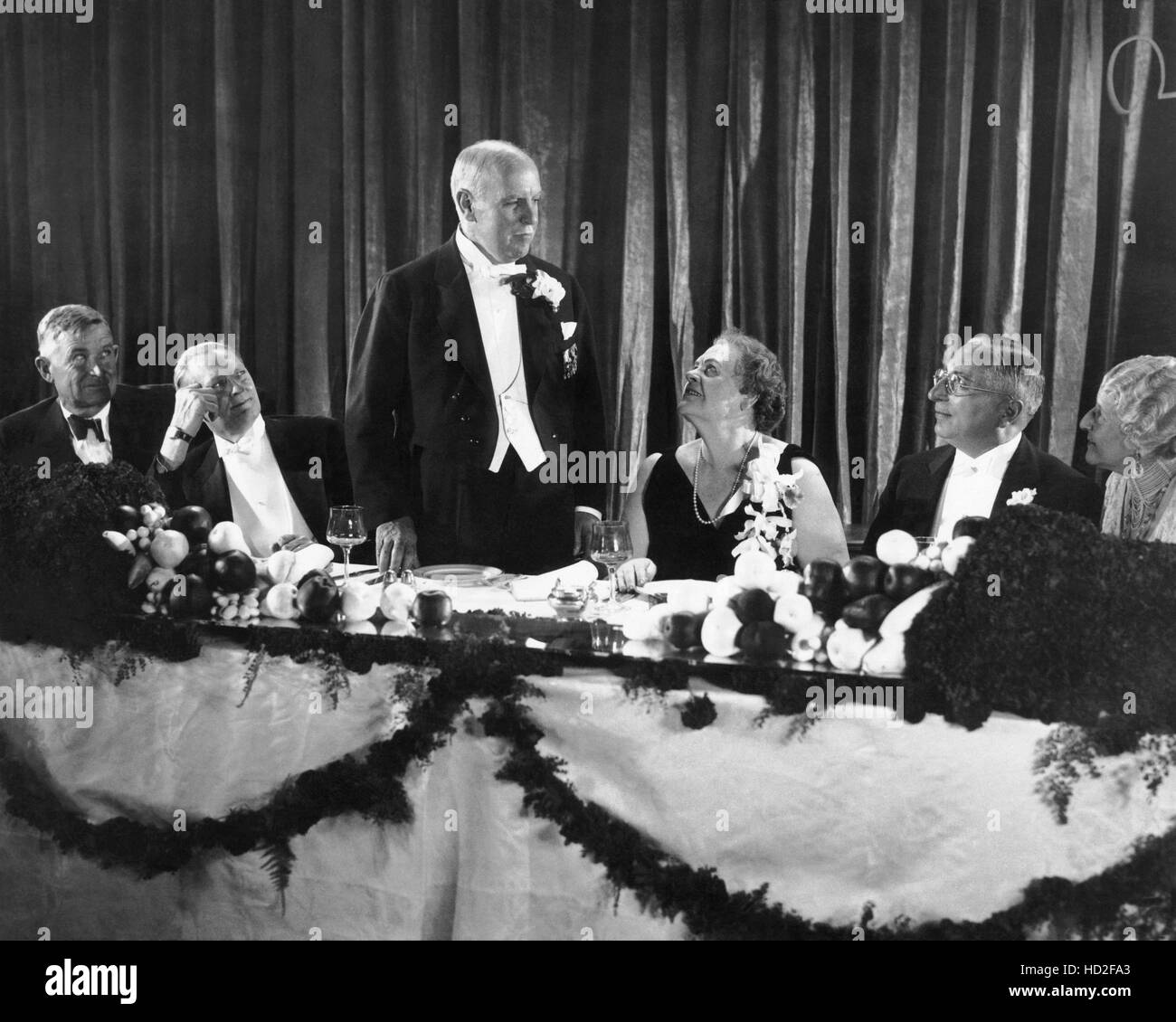 Will Rogers, Lionel Barrymore, California Gov. James Rolph, Marie ...