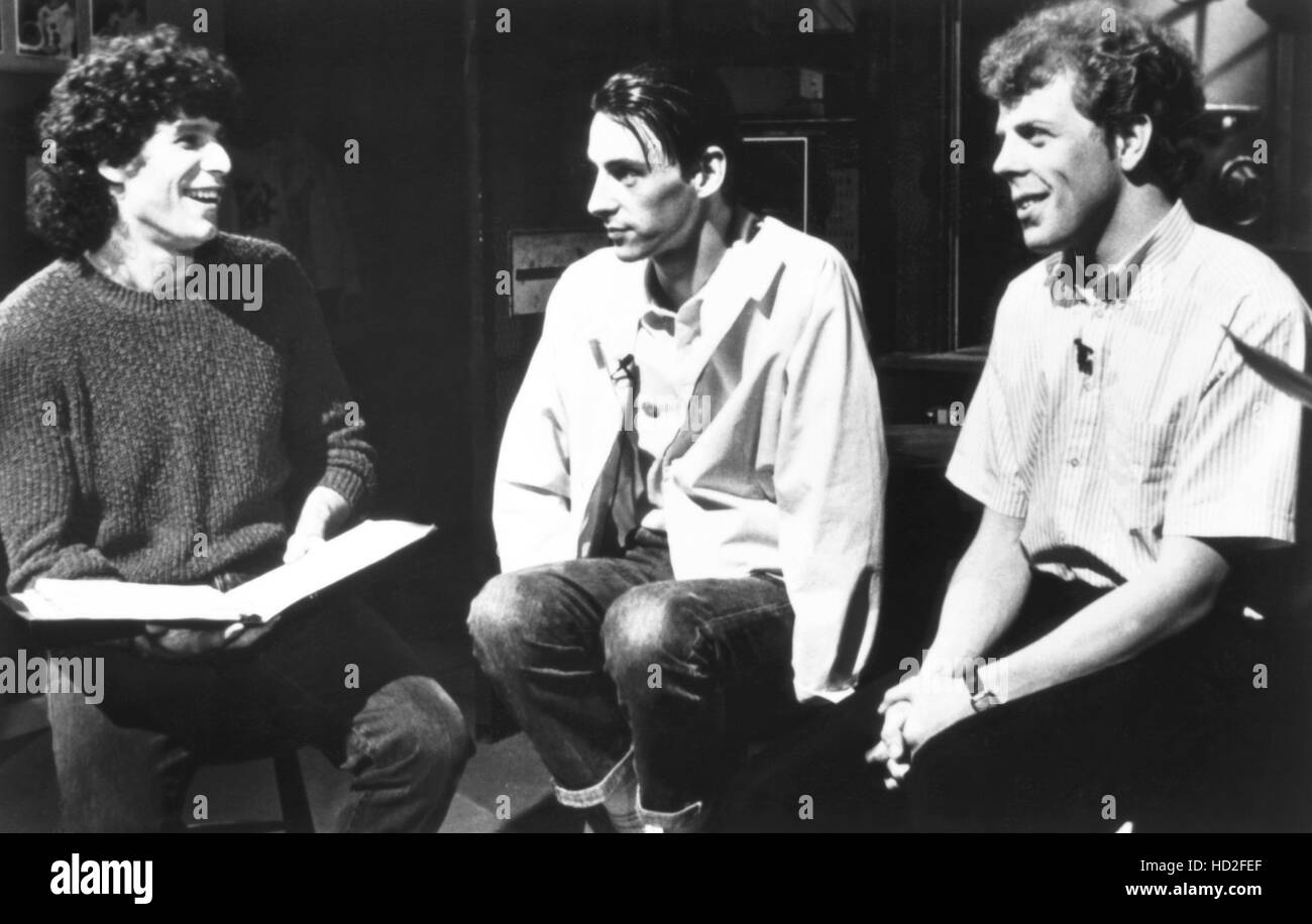 MTV VJ Mark Goodman, with The Style Council (from left: Paul Weller ...