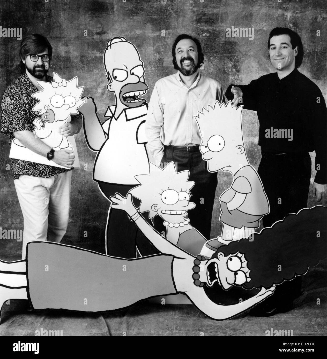 The simpsons cartoon Black and White Stock Photos & Images - Alamy