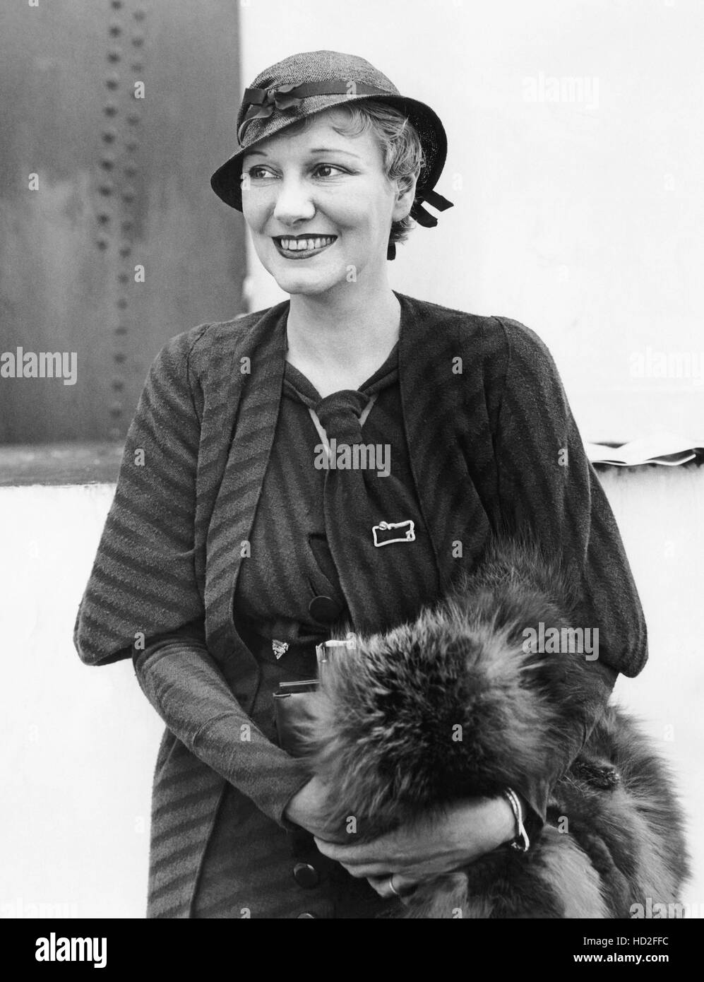 Pop, blues and jazz singer Marion Harris, arriving in New York on the S ...