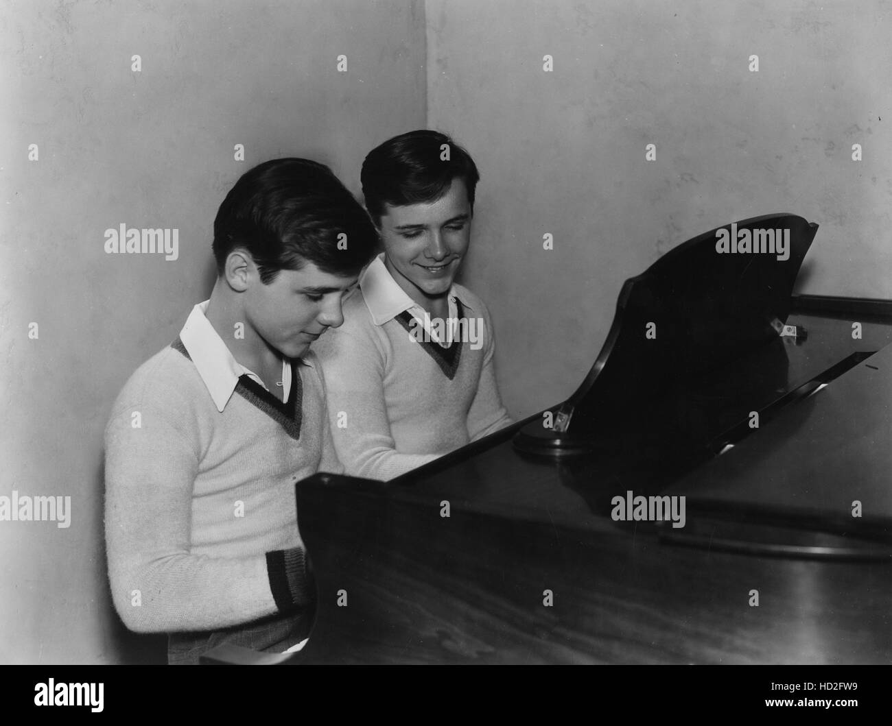 Billy and Bobby Mauch, 1938 Stock Photo - Alamy