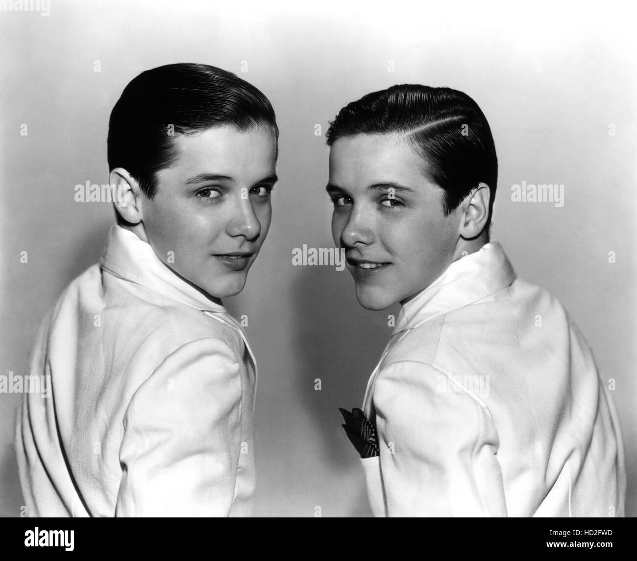Billy and Bobby Mauch, 1938 Stock Photo - Alamy